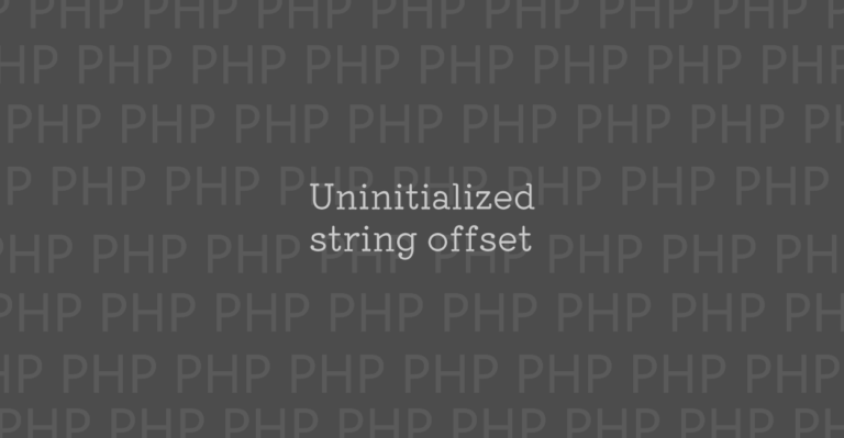 Php Uninitialized String Offset エラーの原因と修正案 1 Notes 0038