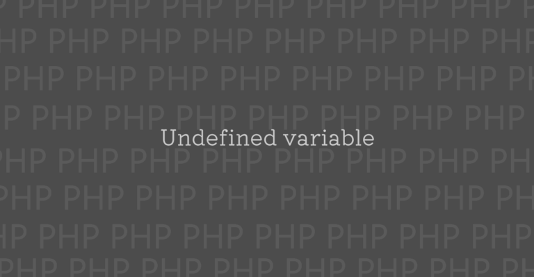 PHP | Undefined variable エラーの原因と修正案 | 1 NOTES PHP | Undefined variable エラーの原因と修正案 | 1 NOTES