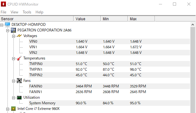 Windows アプリ | CPUやGPUの温度や消費電力を確認可能な「HWMonitor」の使い方 | 1 NOTES