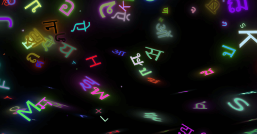 JavaScript | 文字が降るアニメーションサンプル | 1 NOTES