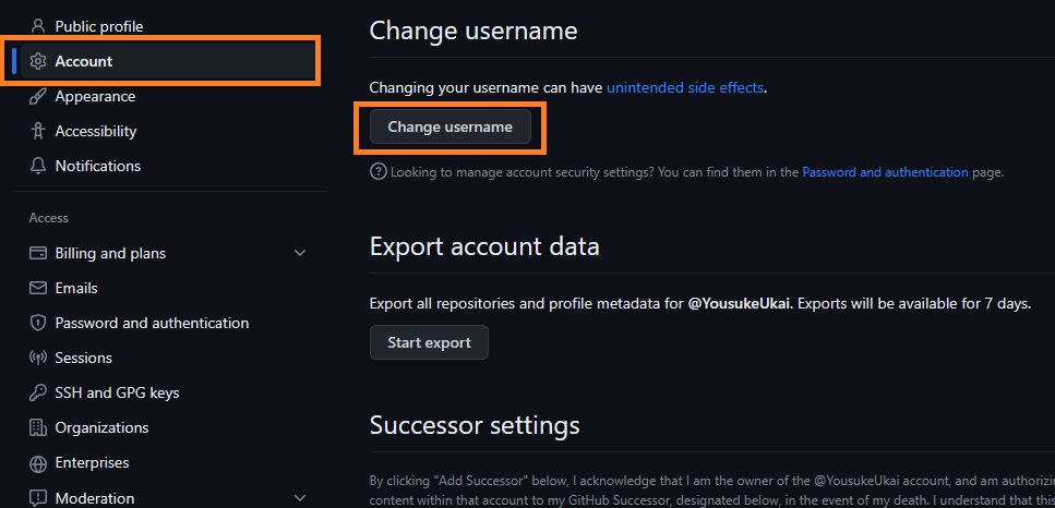 GitHub | ユーザー名を変更する方法と注意点 | 1 NOTES
